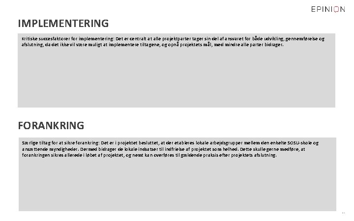 SKABELON TIL FORANDRINGSTEORI Evaluering af projekter under Region