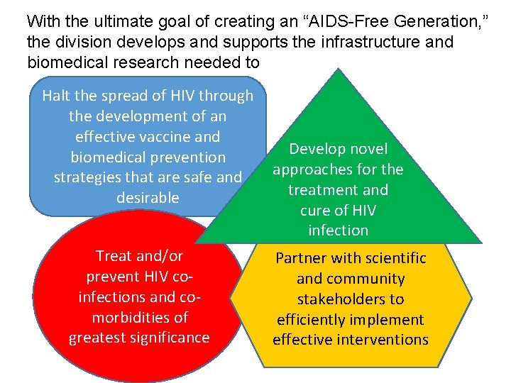 Programmatic Considerations for HIV Research IAS 2017 Paris