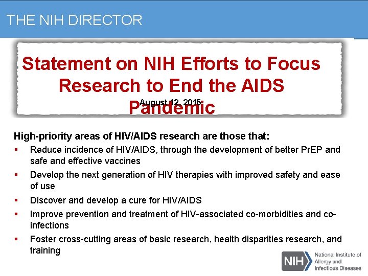 Programmatic Considerations for HIV Research IAS 2017 Paris