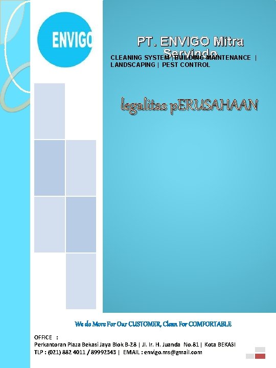 PT ENVIGO Mitra Servindo Man Power Supply Cleaning