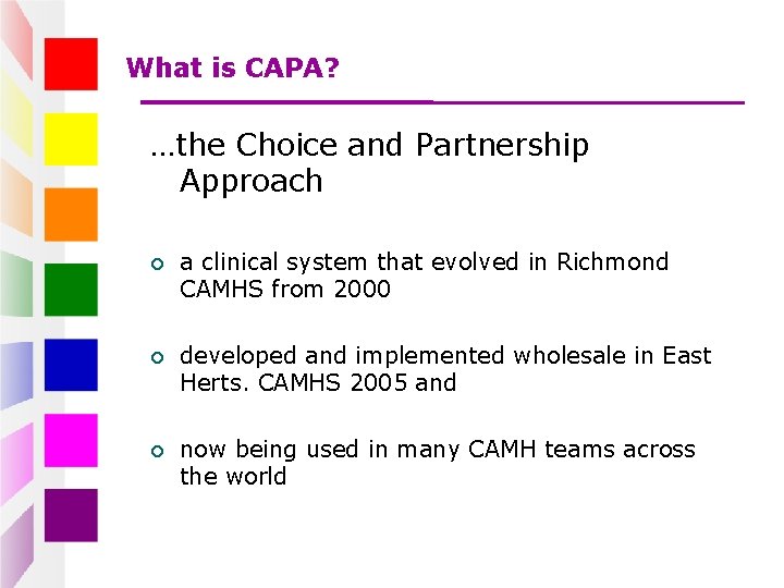 The CAPA Basics Ann York Steve Kingsbury 2010