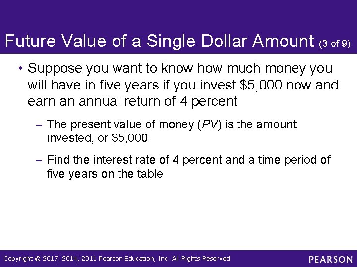 Personal Finance SIXTH EDITION Chapter 3 Applying Time