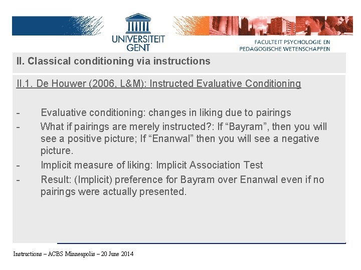 Learning via Instructions at the LIPlab 0 Theoretical