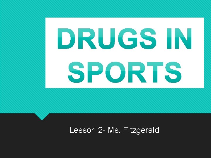 Lesson 1 Ms Fitzgerald Learning objectives To describe