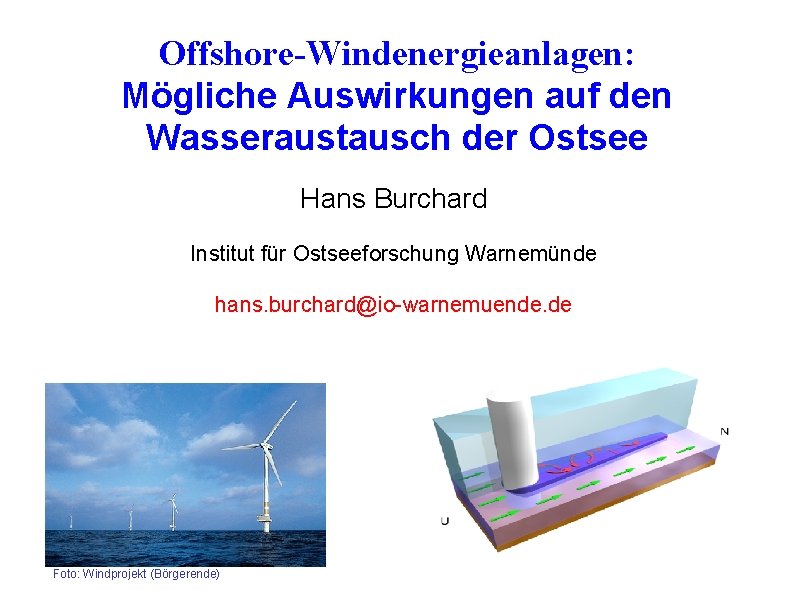 OffshoreWindenergieanlagen Mgliche Auswirkungen auf den Wasseraustausch ...