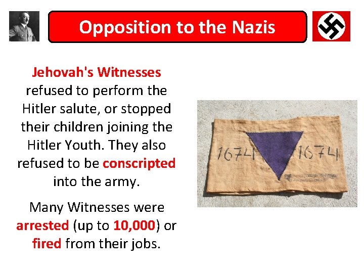 Hitler and Nazi Germany Opposition to the Nazis