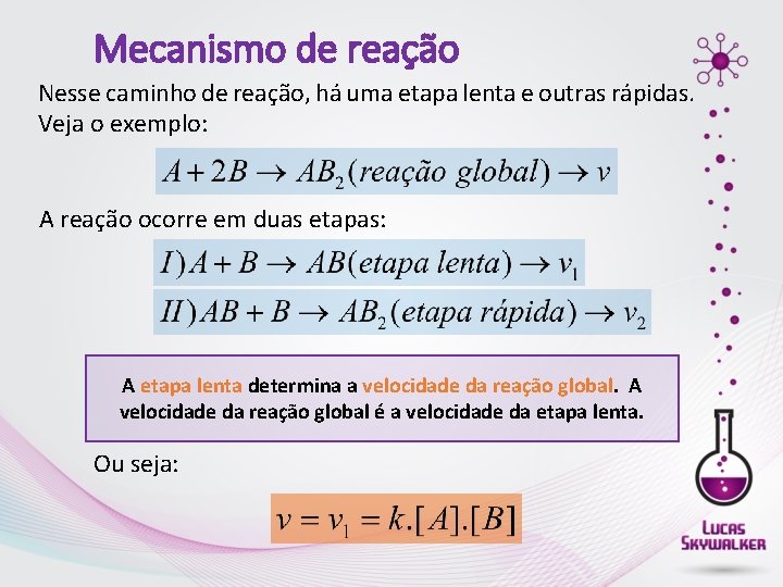 MECANISMO DE UMA REAO QUMICA Cintica Qumica Mecanismo