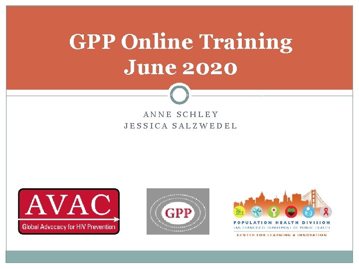 GPP Online Training June 2020 ANNE SCHLEY JESSICA