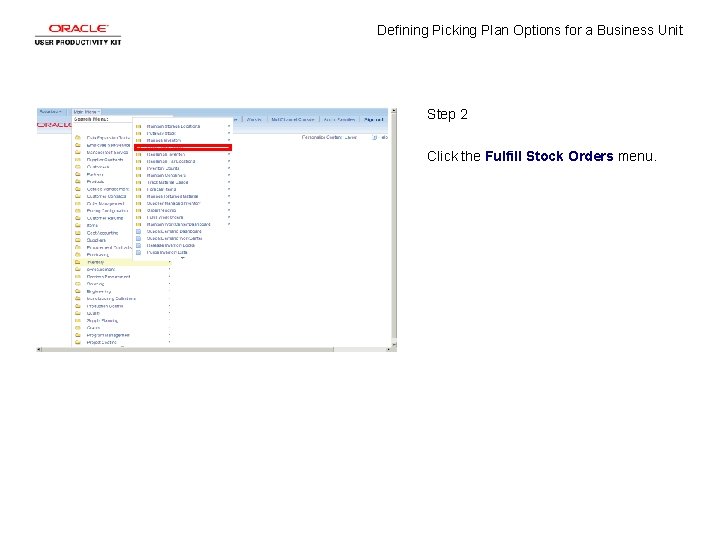 Defining Picking Plan Options for a Business Unit