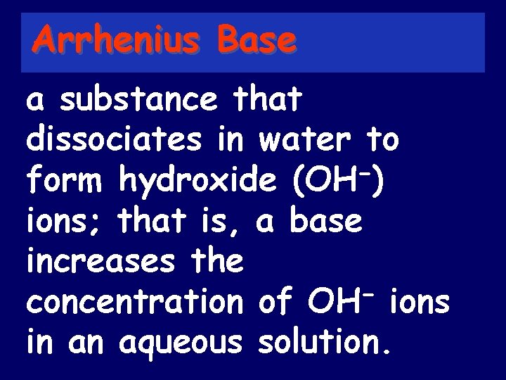 Acids and Bases Acids Compounds that contain one