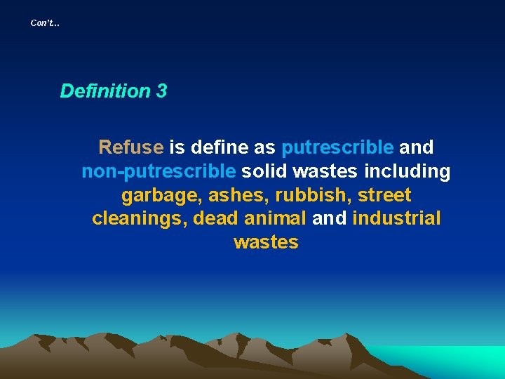 INTEGRATED SOLID WASTE MANAGEMENT Factors That Contribute To