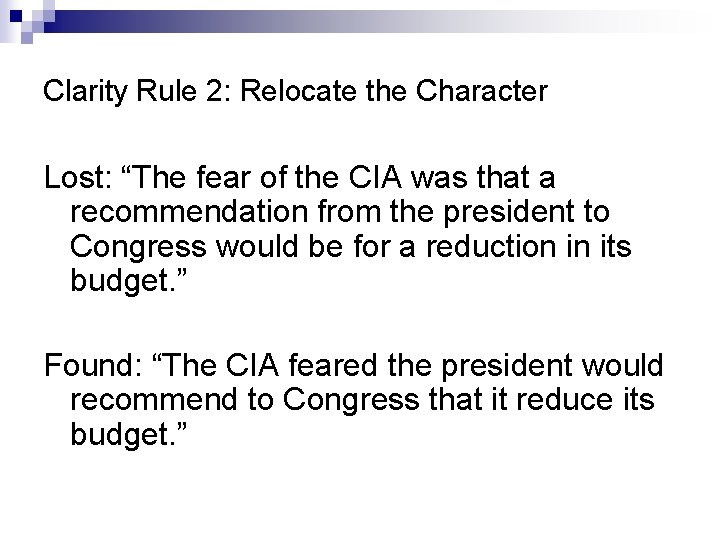 Clarity and Concision Clarity and Concision Introduction n