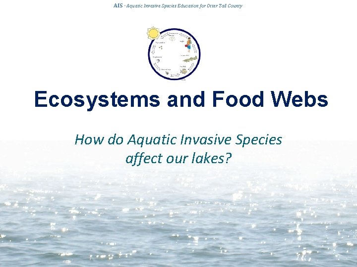 AIS Aquatic Invasive Species Education for Otter Tail