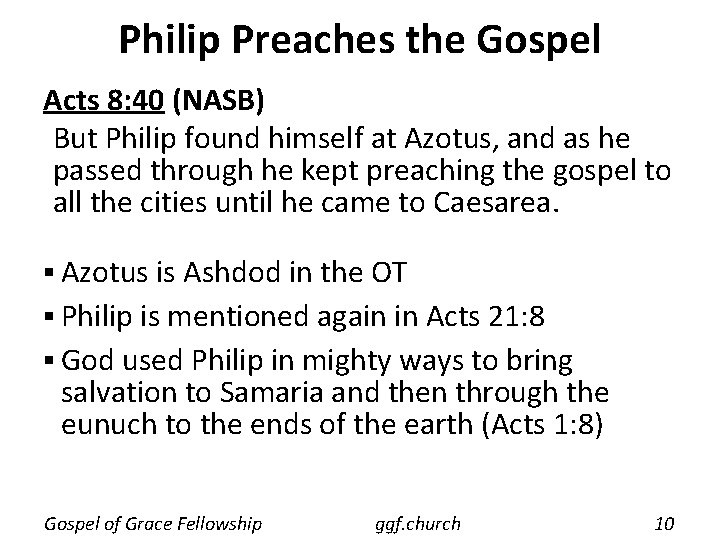 Philip and the Ethiopian Acts 8 26 40