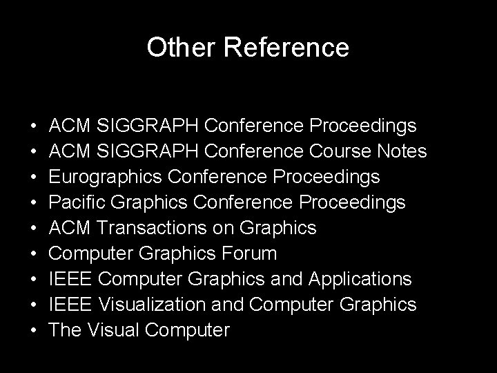 Introduction Prof Lizhuang Ma Reference 1 Textbook J