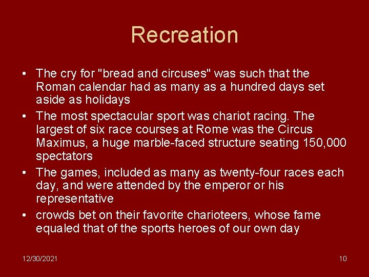 Rome During the Pax Romana Daily Life 12302021