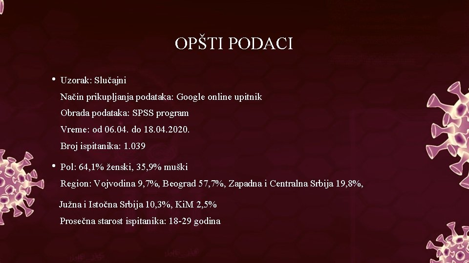 Stavovi graana Republike Srbije o COVID19 u Srbiji