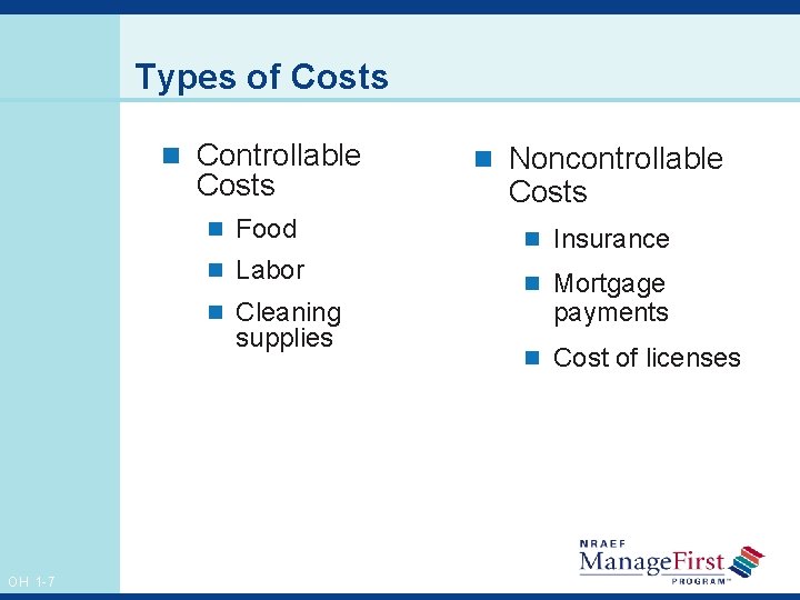 1 OH 1 1 What Is Cost Control