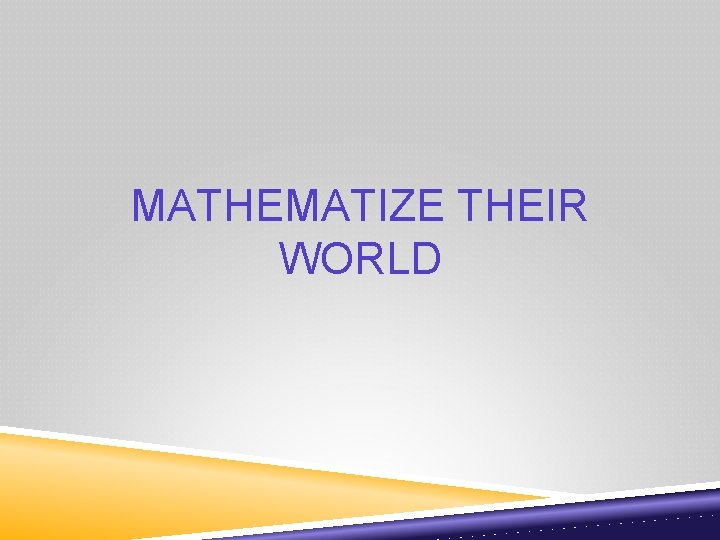 Parent University HOW TO MAKE LEARNING MATH FUN