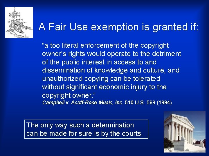 Copyright What is Fair Use Copyright is protection