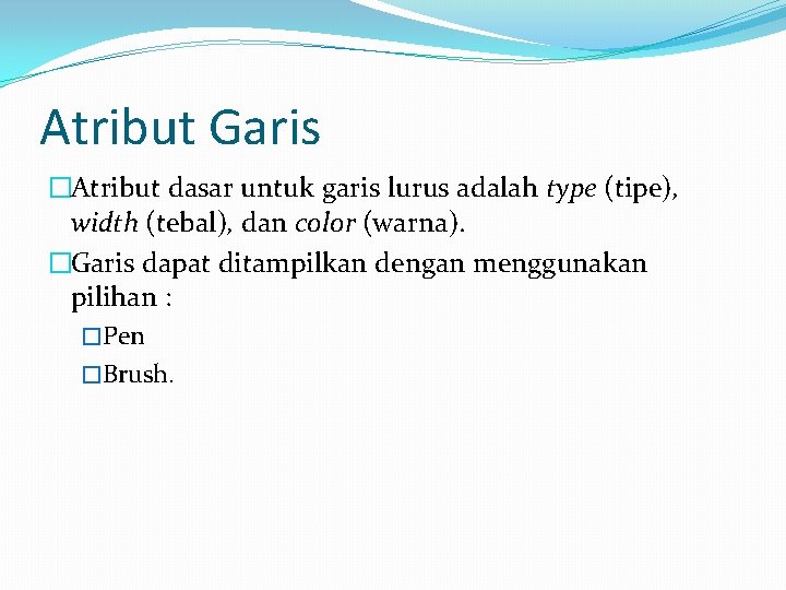 GRAFIKA KOMPUTER ATRIBUT OUTPUT PRIMITIF DEFIANA ARNALDY M