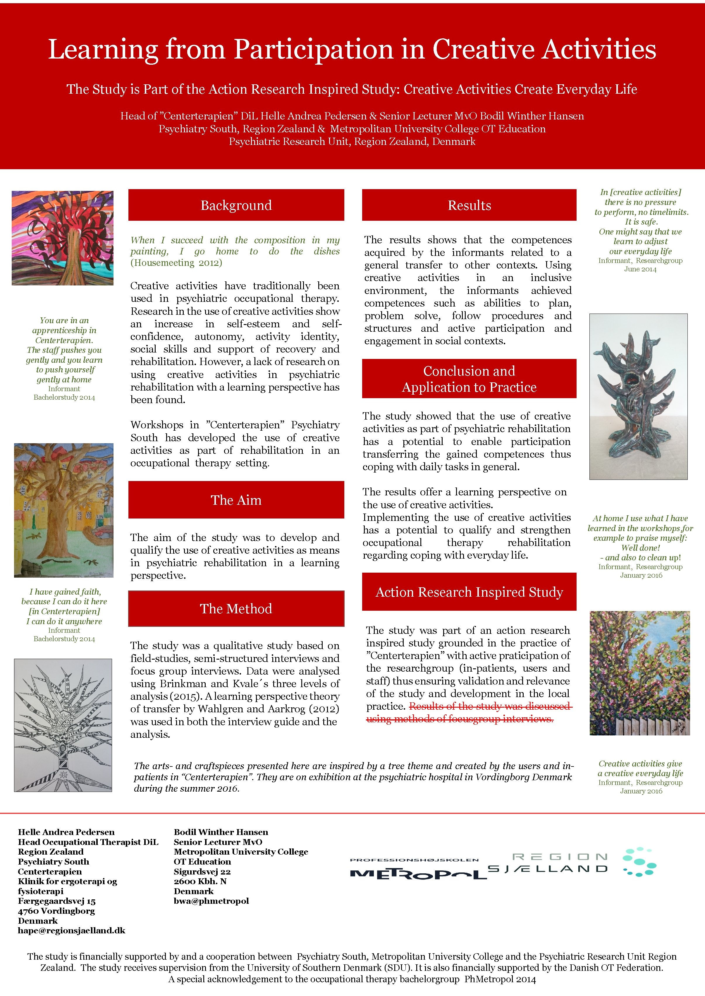 Learning from Participation in Creative Activities The Study