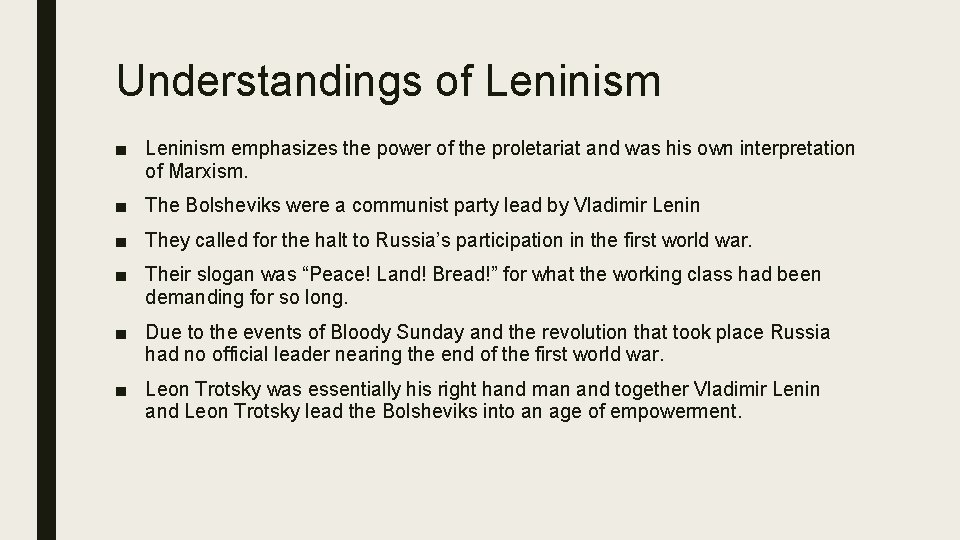 CHAPTER 7 Rejecting Liberalism Exploring Soviet Communism is