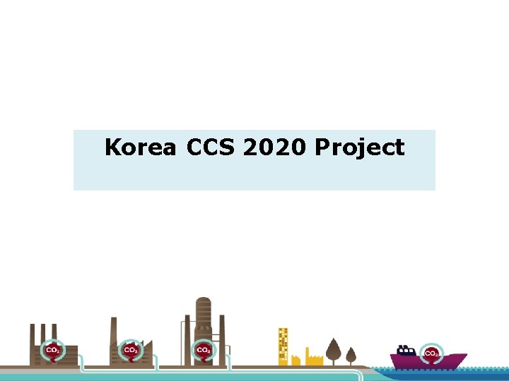 Korea CCS RD Strategy Korea CCS 2020 Project