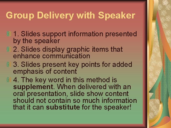 Power Point Presentations Understand uses of presentation software