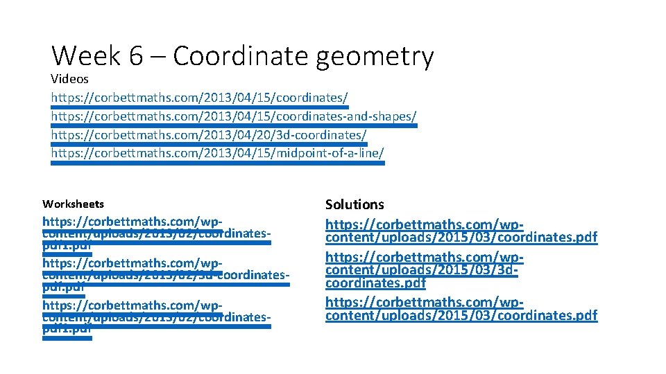 Year 10 Set 2 Autumn 2 Work Highlighted