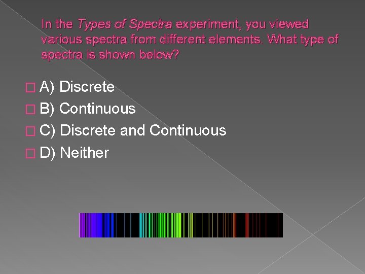 Review for Lab Final What type of interference