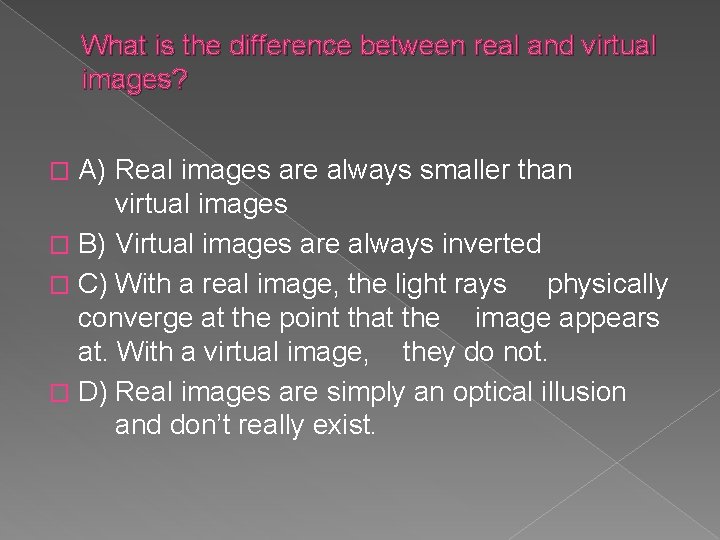 Review for Lab Final What type of interference