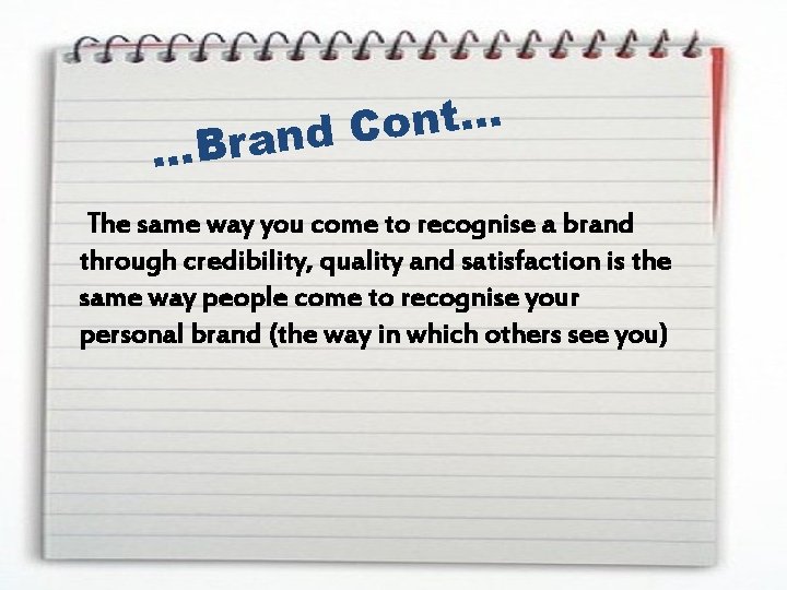 Persona l Branding y t i t Iden