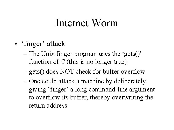 Security John Black UNR Fall 2000 Security Why