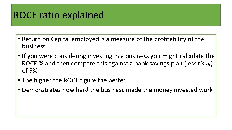 Edexcel A 2 Business 3 5 2 Ratio