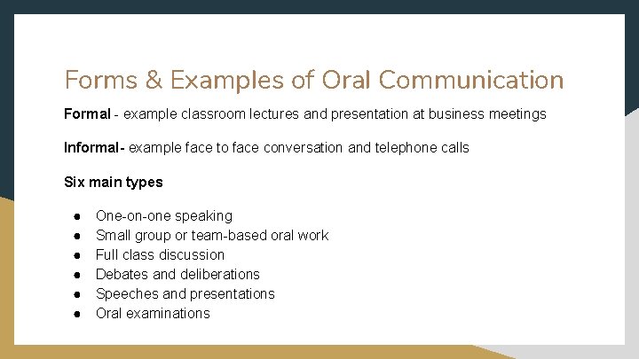 Oral Communication By Nick Coffman Hayley Hoot and