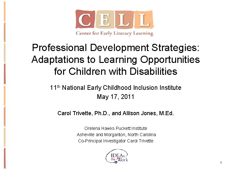 Professional Development Strategies Adaptations to Learning ...