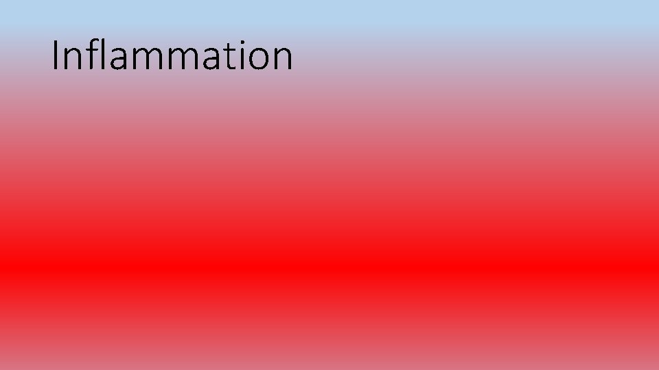 Inflammation 1 What are the four classic signs