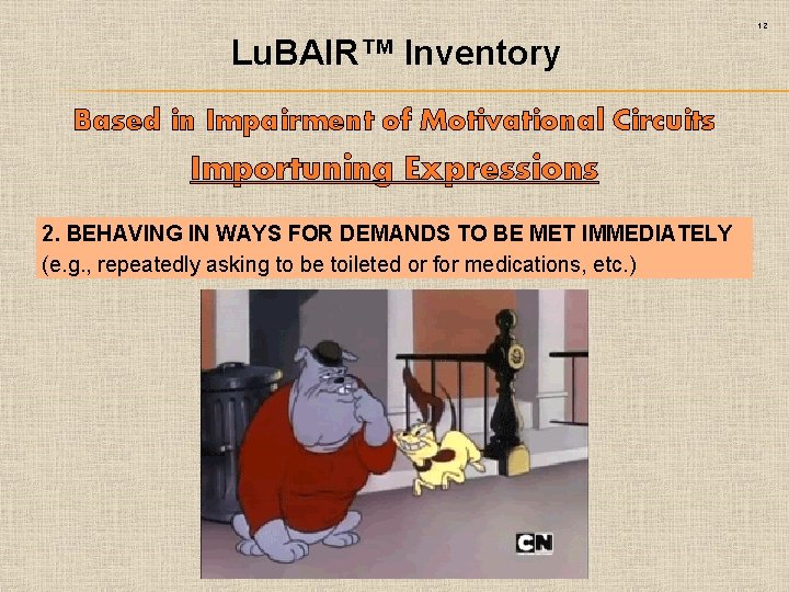 Section 10 Based in Impairment of Motivational circuits