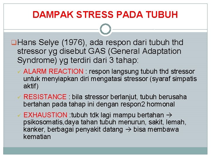 STRESS KESEHATAN KESELAMATAN KERJA DRA SULIS MARIYANTI M