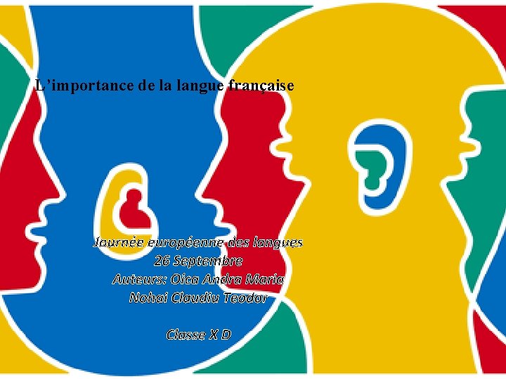 Limportance de la langue franaise Journe europenne des
