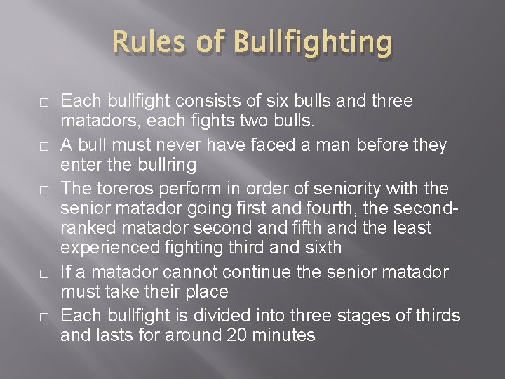 CORRIDA DE TOROS bullfighting ORIGINS OF CORRIDA DE