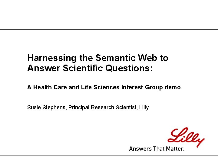 Harnessing the Semantic Web to Answer Scientific Questions