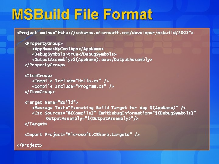 MSBuild Unveiled Peter Schneider MVP Visual Developer Visual
