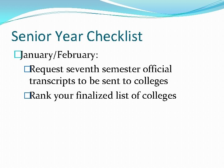 Junior Parent Night Life after SHS Senior Year