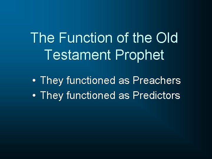 The Prophets and their Prophecies John Stevenson 2010