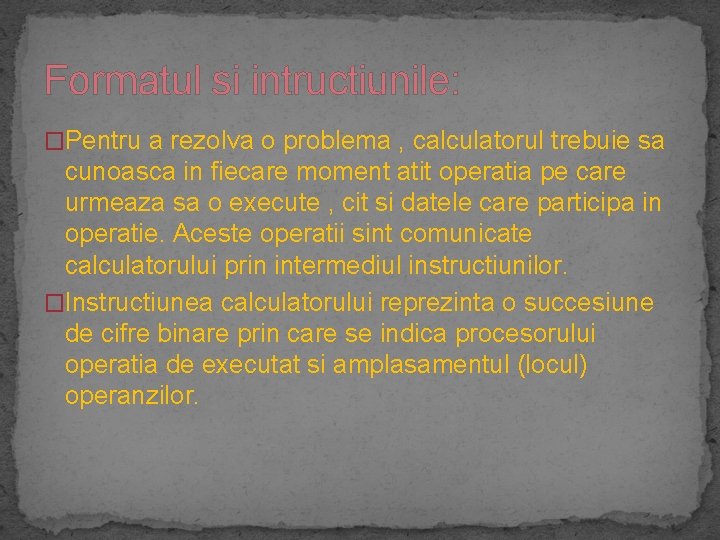 Structura si functionarea calculatorului Retele de calculatoare Elev