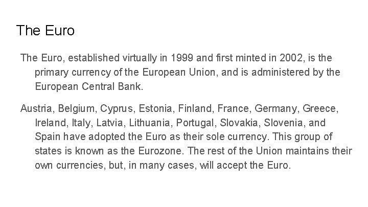 EU Political Institutions Member States 27 minus UK