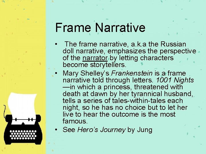Week 5 Launching a Narrative Arc ENG 3217