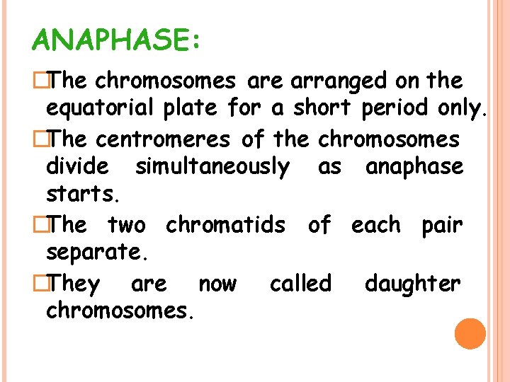 Cell cycle The sequence of events by which